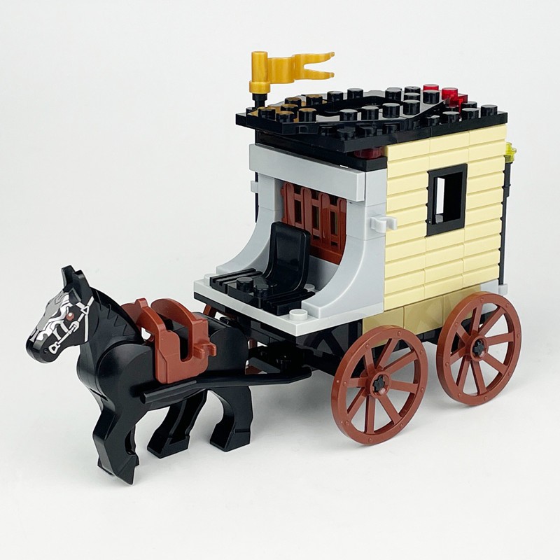 Medieval Carriage Prison Van Patrol Wagon Centaurs knight Beastmaster ...