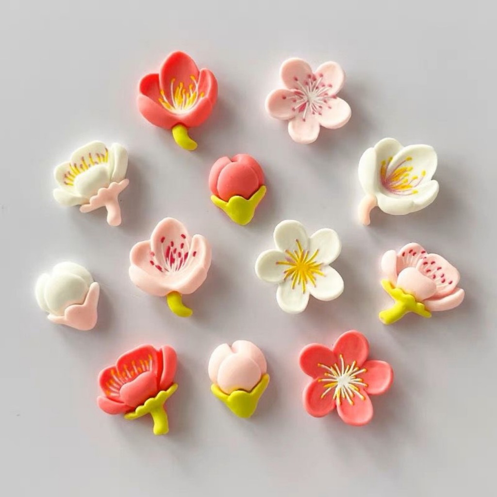 12PCS Cute Flower Fridge Magnets Pink Small Magnetic Photo Stickers ...