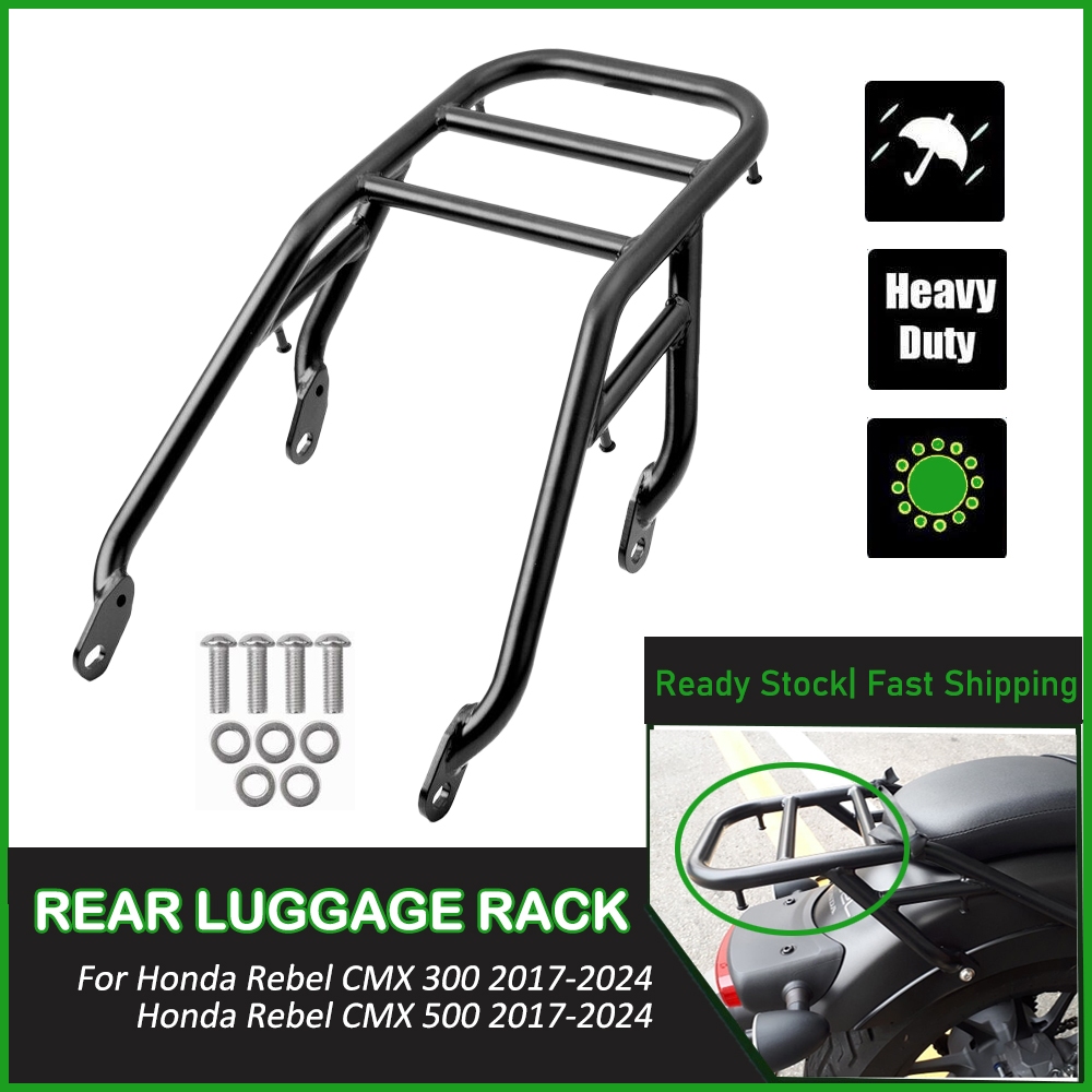 XTMOTO CMX300 CMX500 Top Rack Heavy Duty Monorack Rear Luggage Top Box ...