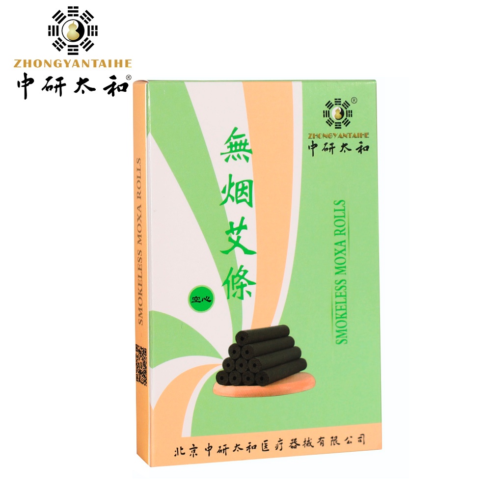 5PCS/Box Chinese Moxa Stick with Hole Handmade Moxa Roll Moxibustion ...