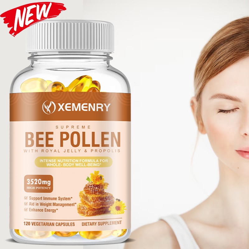 Pure Original Ingredient BEE POLLEN, 3520 mg High Potency, Supports ...