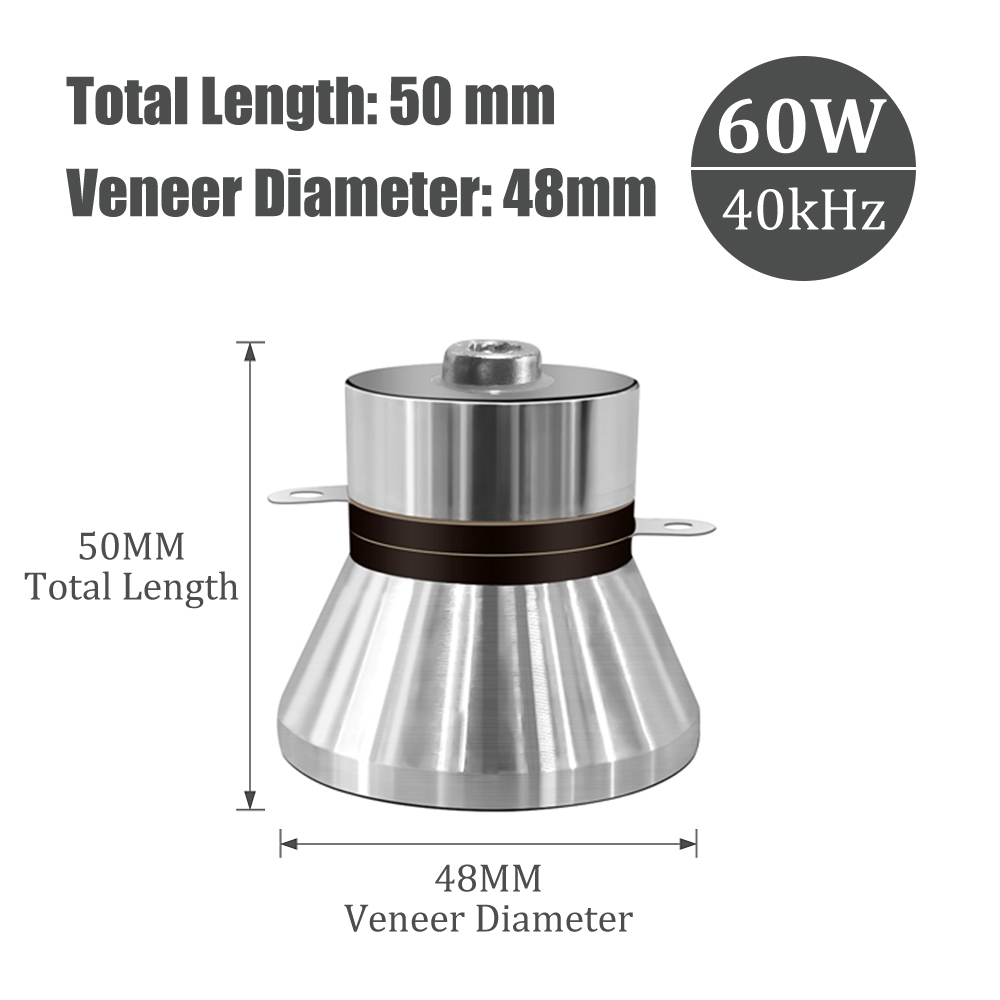 1 PCS 60W 40KHz High Conversion Efficiency Ultrasonic Piezoelectric ...