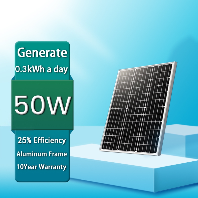 【A+Class】 SOLAR PANEL 50W 18V Portable Solar Panel Monocrystalline ...