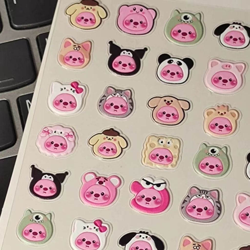 Loopy Sticker Cute Cartoon Korean Stickers Scrapbooking Journal ...