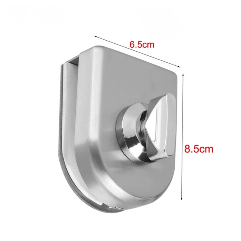 Stainless Steel Glass Door Lock Latch Rotary Knob Open/Close Stainless ...