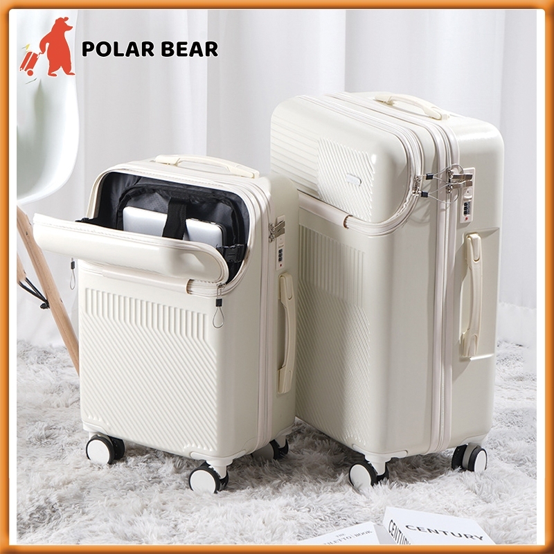 POLAR BEAR 20/26 Inci Beg Bagasi Gaya Jepun Beg Pengecasan USB Beg Beg ...