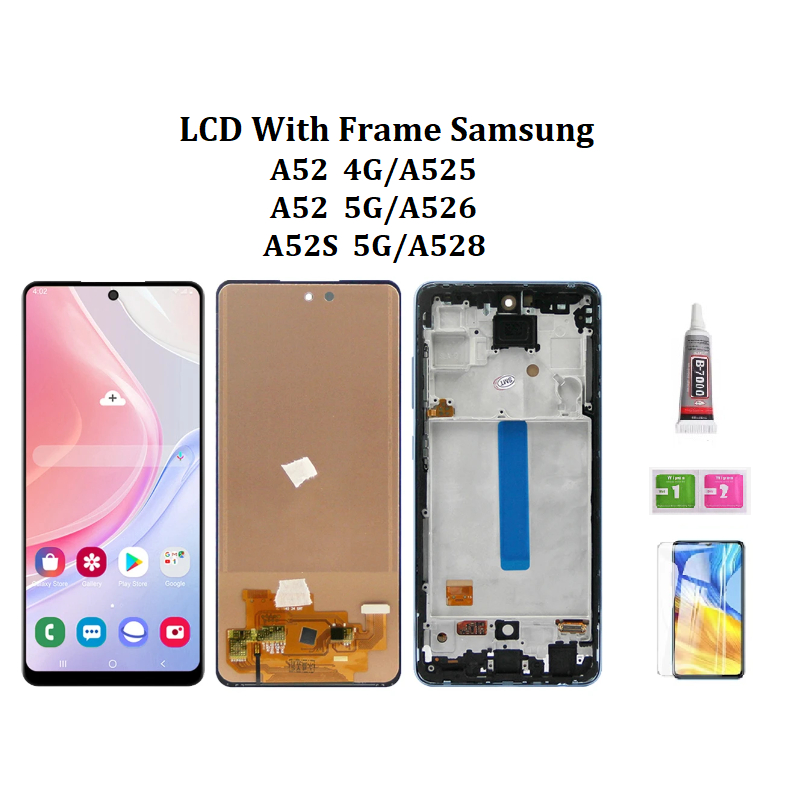 TFT LCD with Frame For Samsung A52 4G/A525 A52 5G/A526 A52S 5G/A528B ...