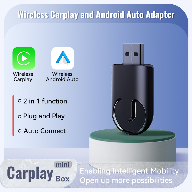 XUDA Smart Carplay AI Box 2 In 1 Wired to Wireless Mini Car Play USB ...