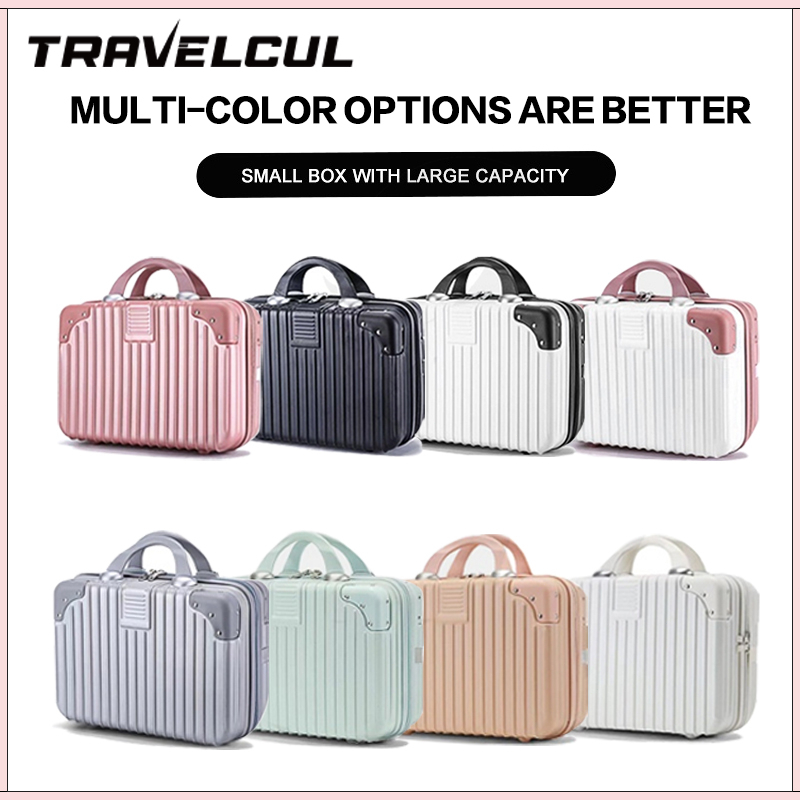 TRAVELCUL Koper Tangan Mini 14 Inci - Beg Kosmetik Comel Anti Koyak ...