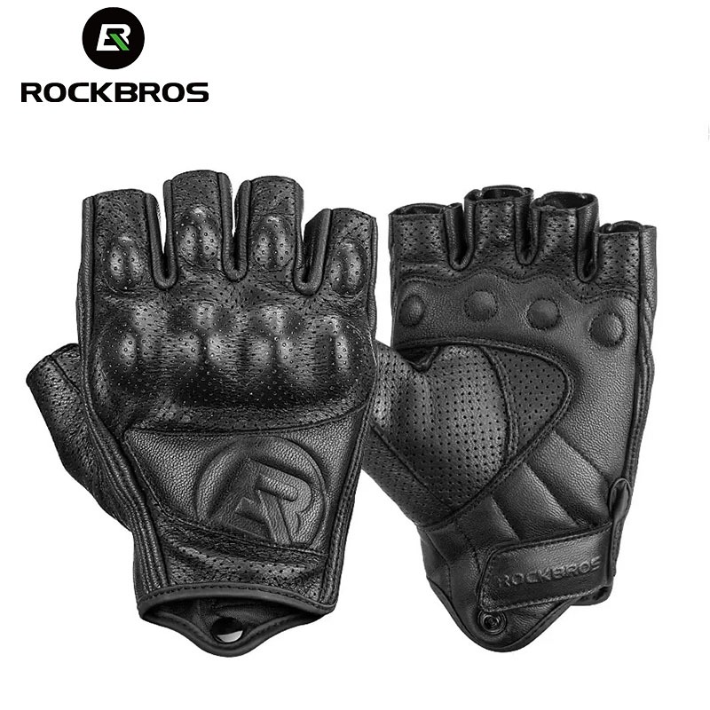【MY Delivery】ROCKBROS Riding Gloves Breathable Half-Finger Motorcycle ...