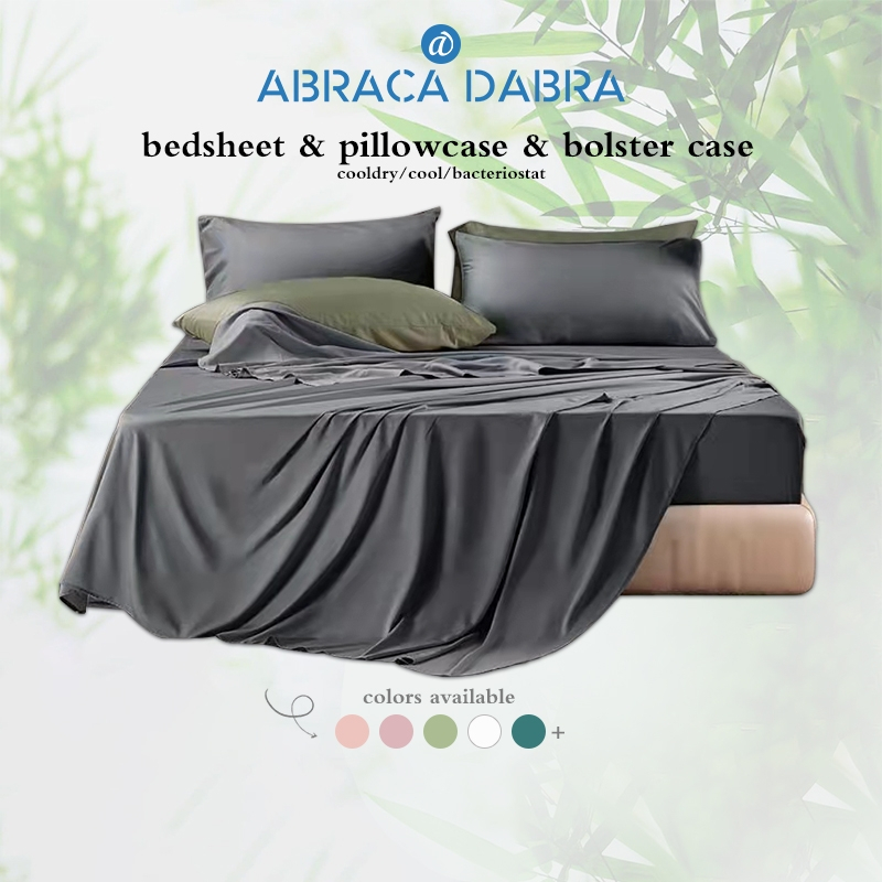 Abraca Dabra Bamboo Fiber Fitted Satin Silk Bedsheet - Single/Queen ...