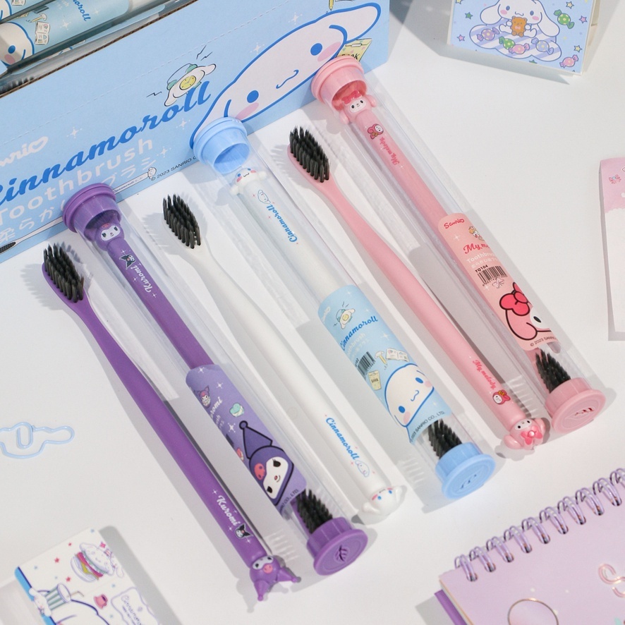 Sanrio Soft Bristle Toothbrush Kuromi Melody Cinnamoroll Toothbrush ...
