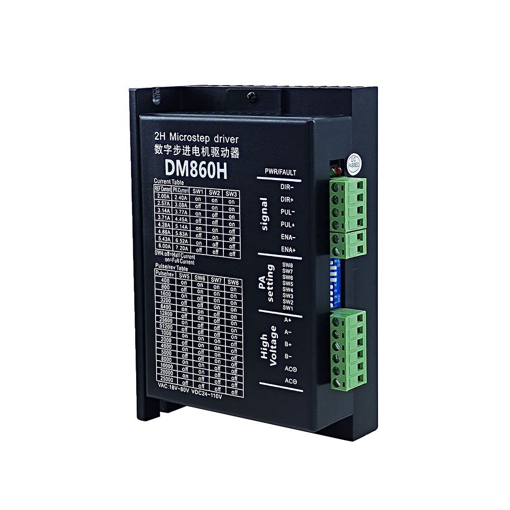 Step Motor 2H Microstep Driver DM860 24V-72V for Nema 23 Nema34 Stepper Drivers DM860H | Shopee ...