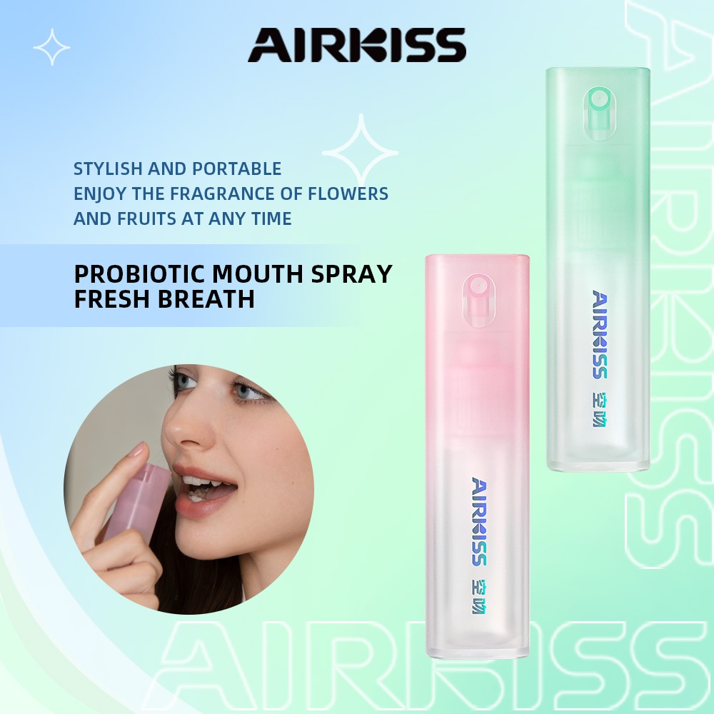 AIRKISS Dentific Bad Breath Go Away Probiotic Mouth Spray Refreshing ...