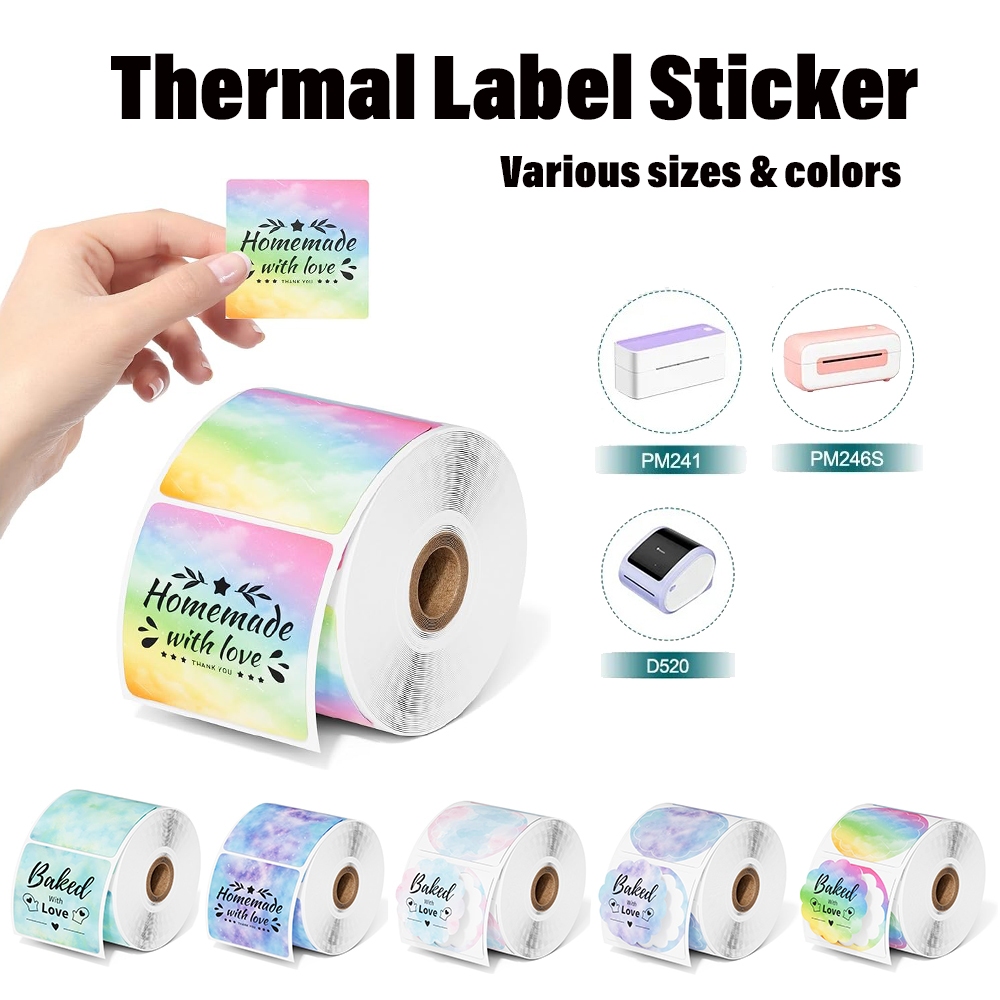 Phomemo Colorful Thermal Label Sticker For PM-241BT/D520/246S/249BT ...