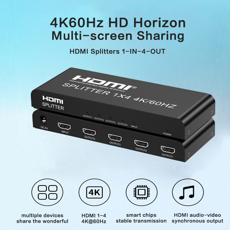 HDMI Splitter | 1 Point 2 1 Point 4 1 Point 8 Screen Splitter 4K HD ...