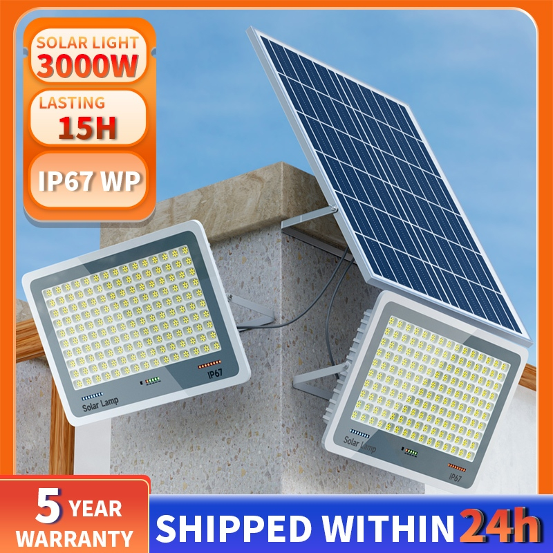 Solar Light 2000W Led IP67 Waterproof Outdoor Lighting Street Garden ...