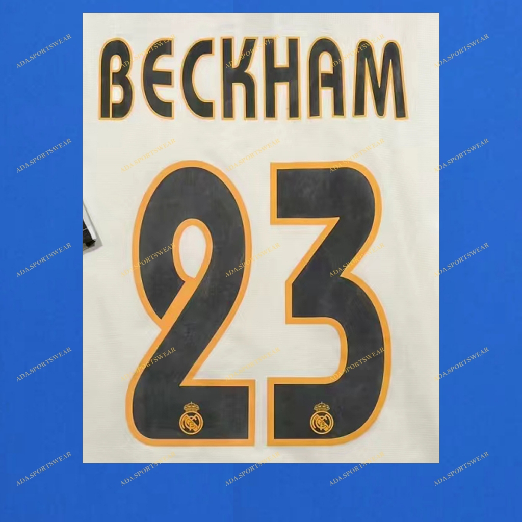 【Nameset】 1997-98-99-00 MU Retro Football adult Star Nameset Beckham#7 ...