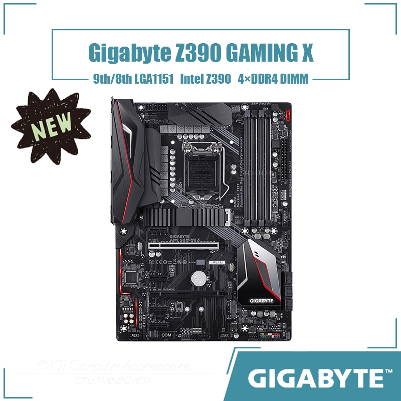 [NEW] Gigabyte Z390 GAMING X Intel Z390 LGA 1151 64GB DDR4 USB2.0 USB3 ...
