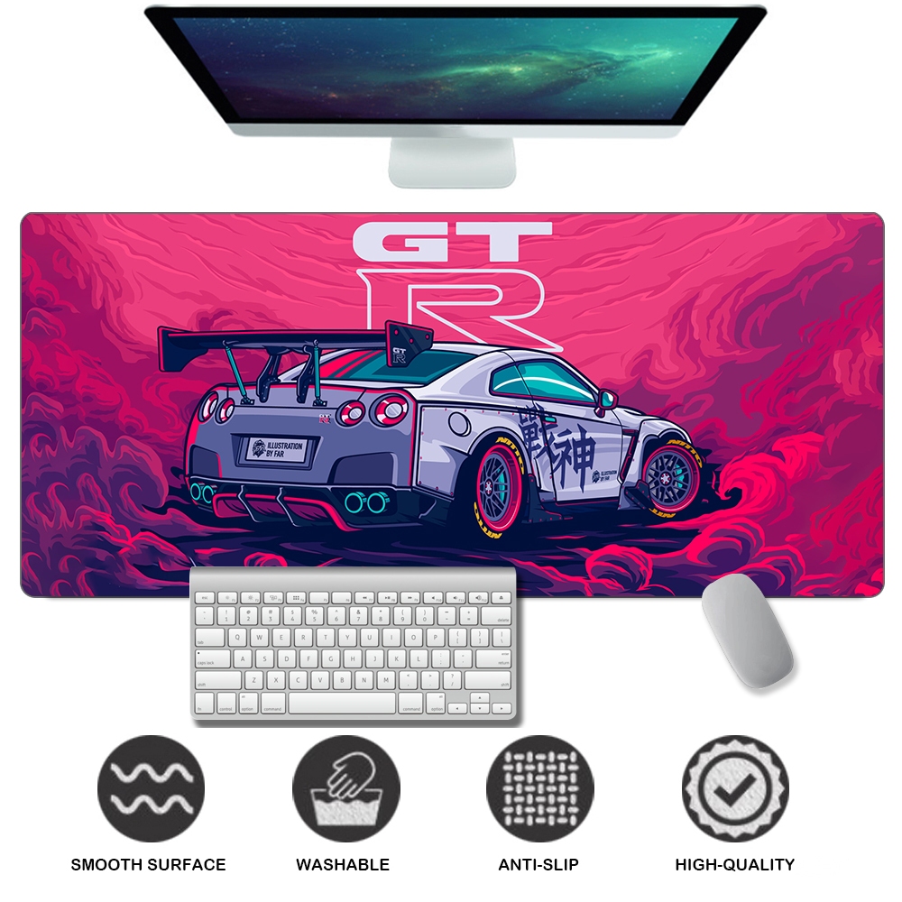 GTR Mouse Pad Super Coupe Pattern Non-slip Keyboard Mat Sports Car ...