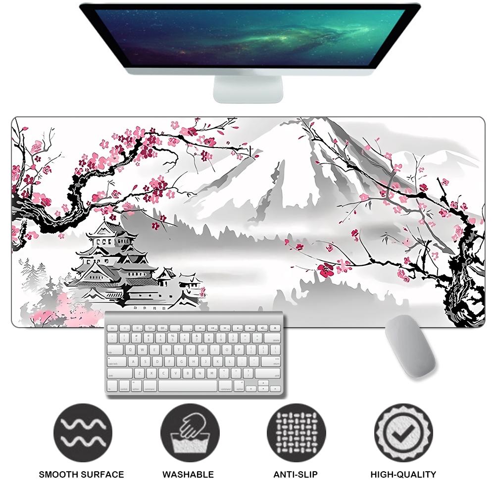 Sakura Japanese Cherry Blossom Mouse Pad Gaming XL Home New HD Mousepad ...