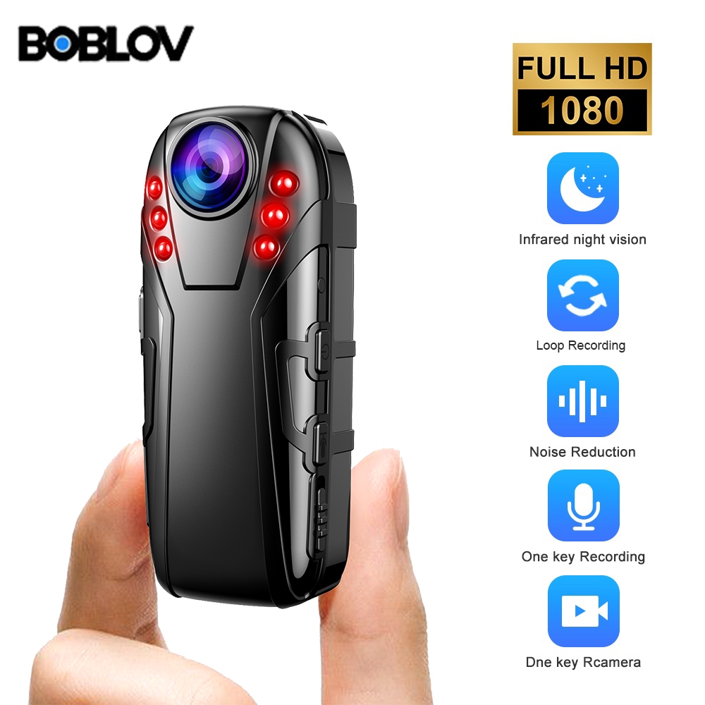 Boblov L02 Full HD 1080P Infrared night vision Mini Camera Police ...
