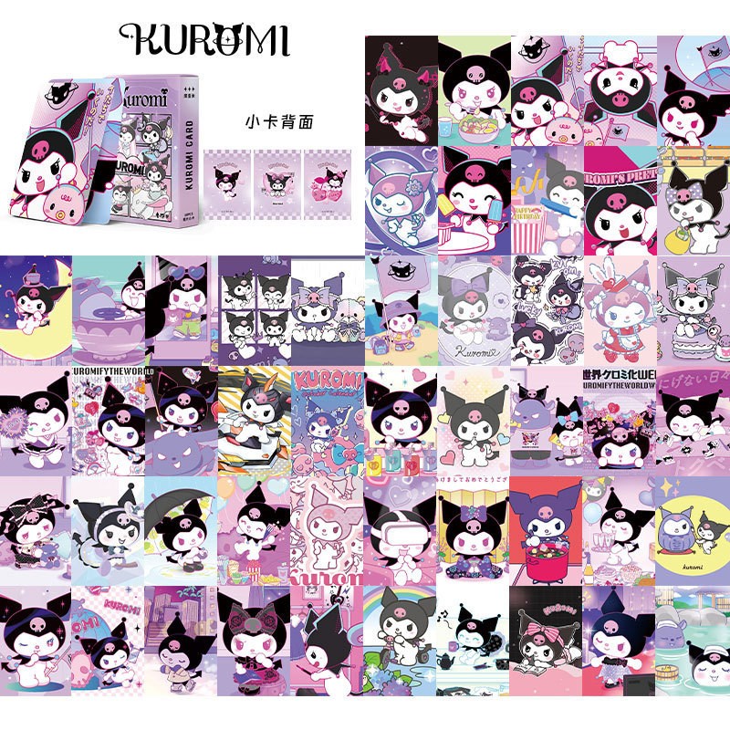 Sanrio Kuromi Card 50Pcs Sanrio cinnamoroll cards melody lomo card kid ...