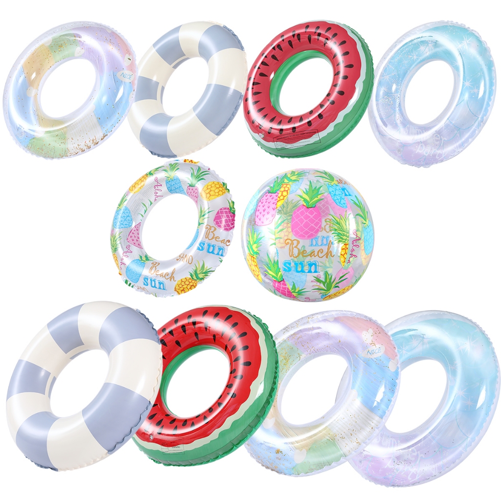 New Style Sequins Thickened Adult Baby Swimming Ring Children Cartoon ...