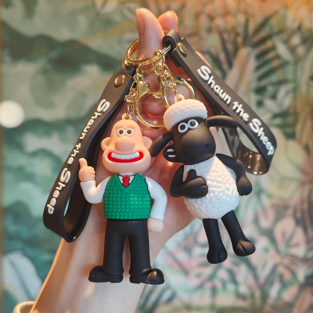 Cute anime Shaun the Sheep doll keychain cute animal doll student ...