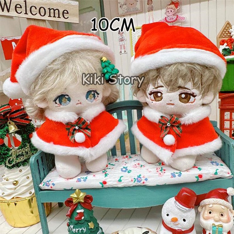Ready Stock 10CM Cotton Doll BJD Doll Christmas Clothes Santa Claus ...