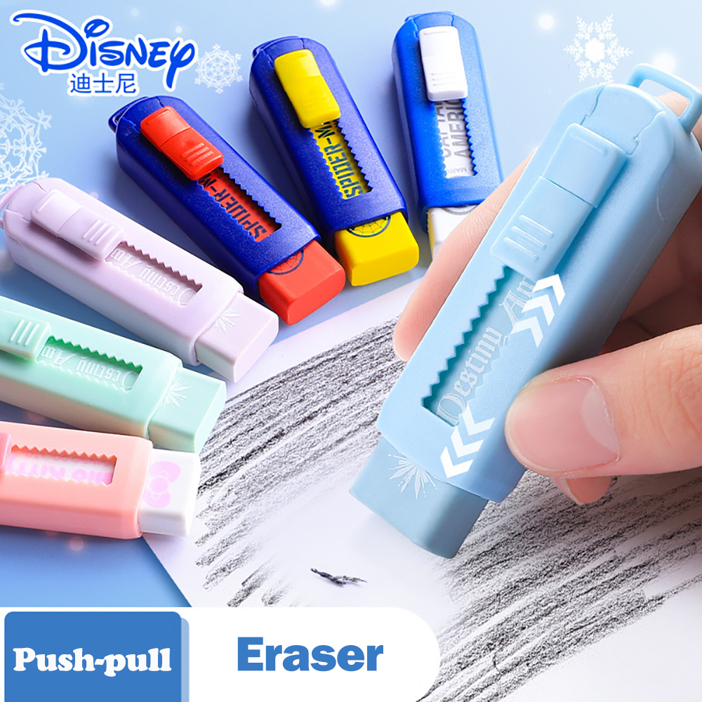 【Disney/迪士尼】Push-pull Eraser | Spider-Man | Captain America | Frozen ...