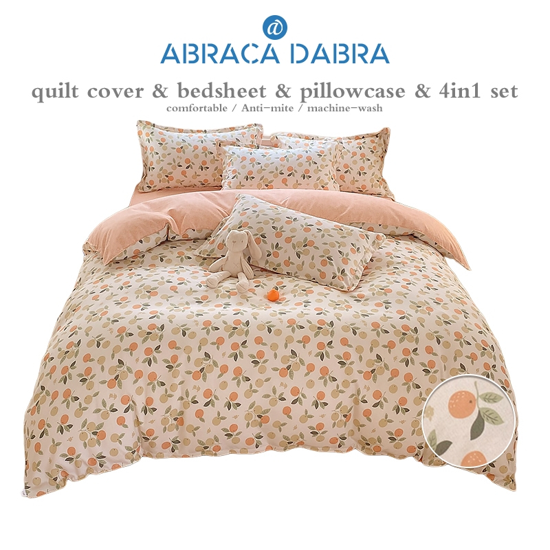 Abraca Dabra 4 In 1 Soft Breathable Fitted Bedsheet Set With Pillowcase ...