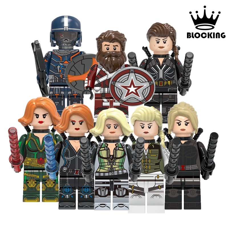 Super Hero Black Widow Iron Maiden Yelena Red Guardian Building Block ...