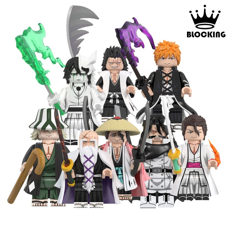 Anime Bleach Zaraki Kenpachi Kurosaki Ichigo Building Block Toys Gift ...