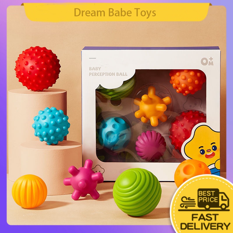 Baby 0-3 months bite touch ball massage ball Sensory Touch Hand Ball ...