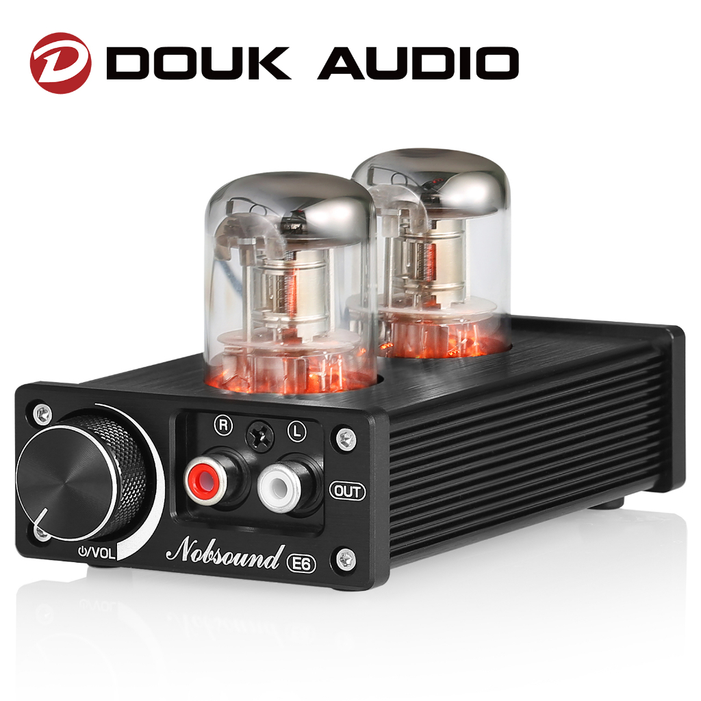 Nobsound E6 Direct Heated Vacuum Tube Preamp Class A Stereo Audio Pre ...