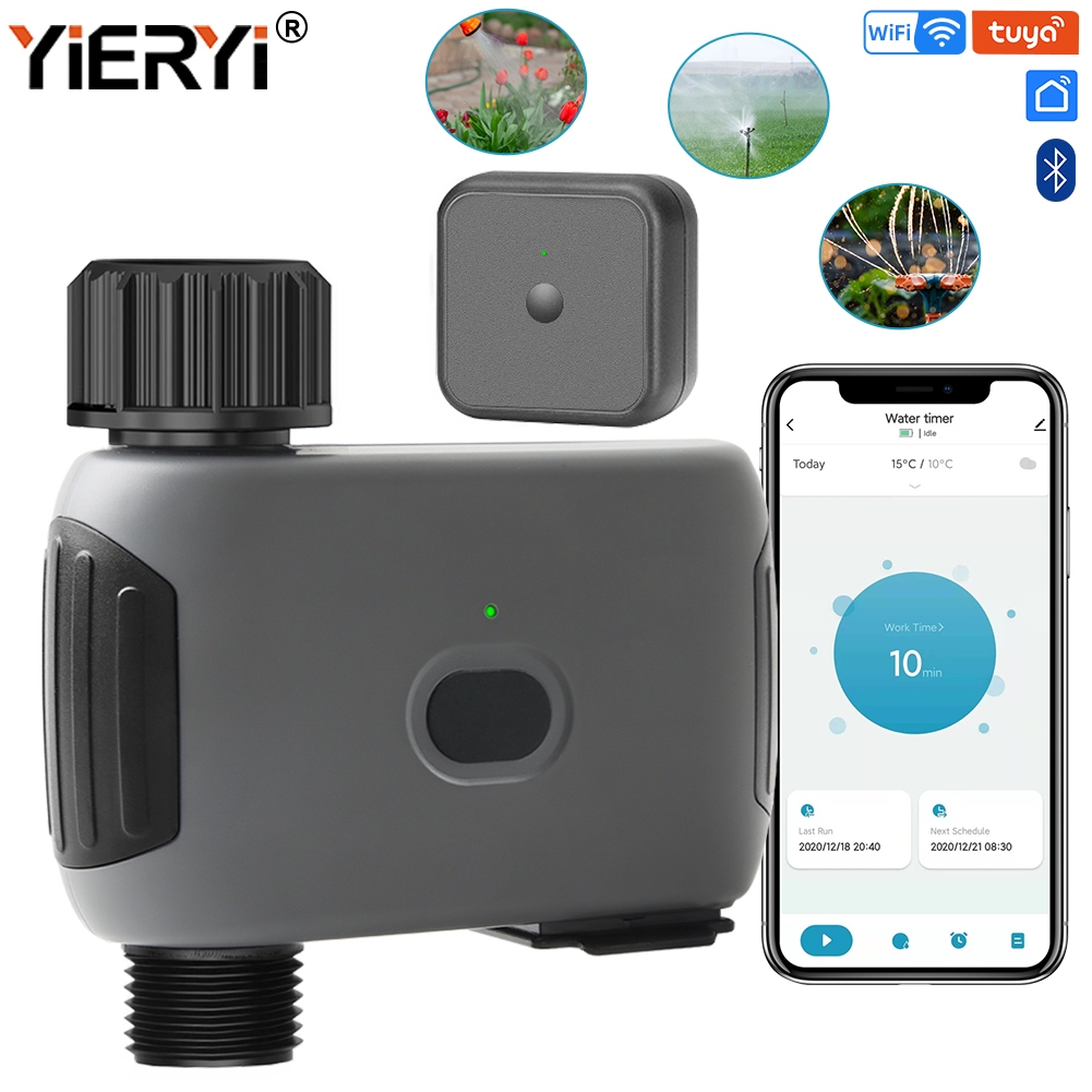 Yieryi Wifi Sprinkler Timer Automatic Watering Irrigation Timer Smart Water Timer App Control