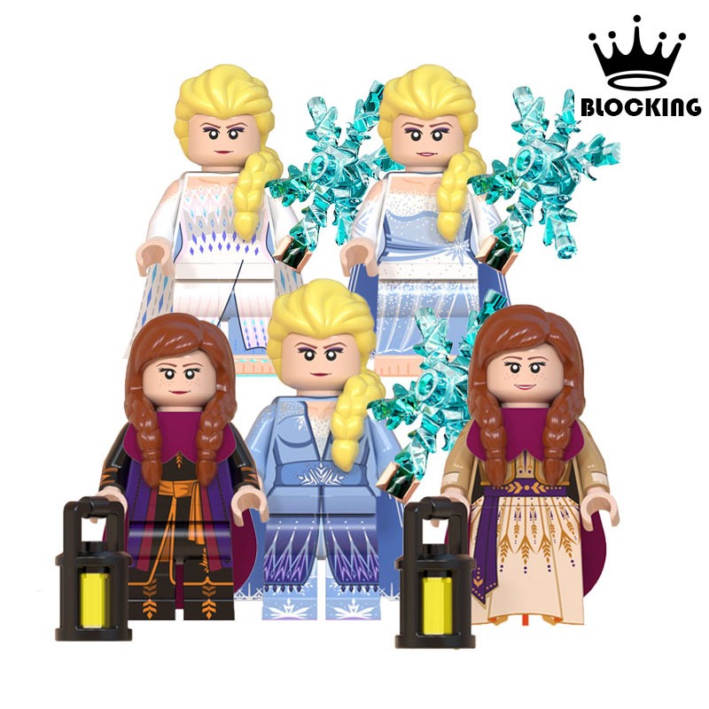 Frozen Aisha Anna Block Toy Movie Cartoon Character Building Blocks ...