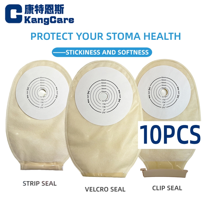 Sticky and soft Colostomy Bags,One-piece system Ostomy Pouch, for stoma ...