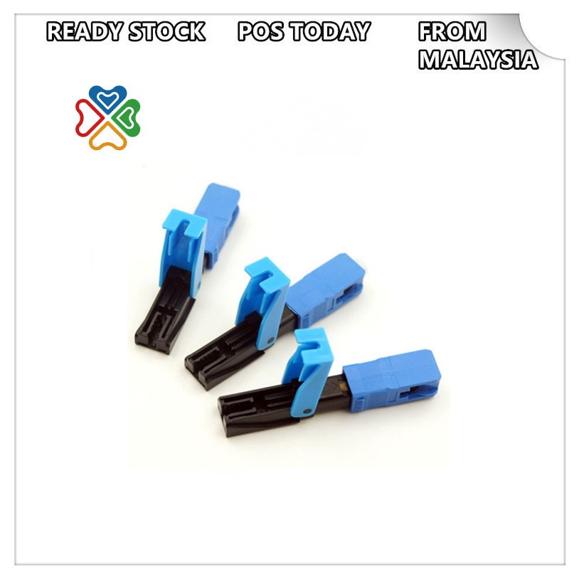 10pcs fiber quick fast connector SC/UPC Clip Type Fiber Connector ...