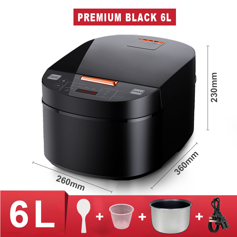 OOKAS 6L Big Rice Cooker Multifunction Smart Screen Periuk Nasi Elektrik Non-Stick Pot Suitable ...