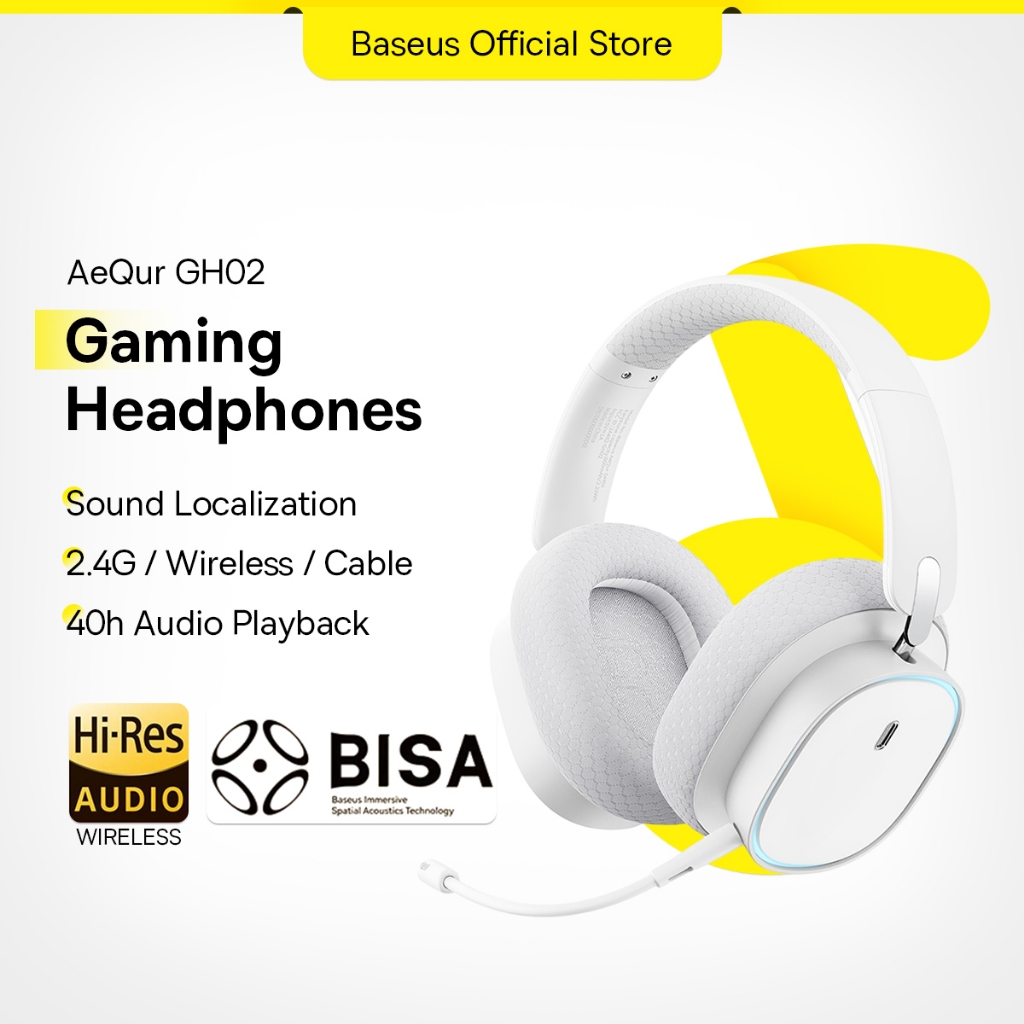 Baseus AeQur GH02 Gaming Wireless Headphones High Quality Sound 4 ...