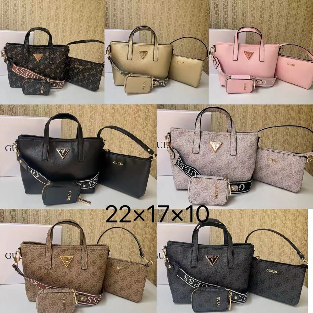 GUES'S Women's Crossbody 2 in 1 Double Tote Bag | Shopee Malaysia