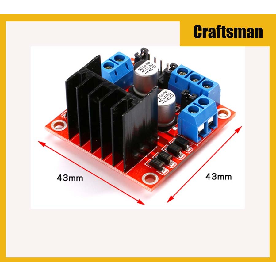 Red L298n Dual H Bridge Stepper Motor Driver Module For Arduino 3203