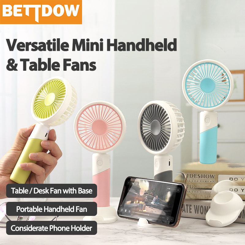 BETTDOW Mini Rechargeable fan usb stand fan type-C charger Portable ...