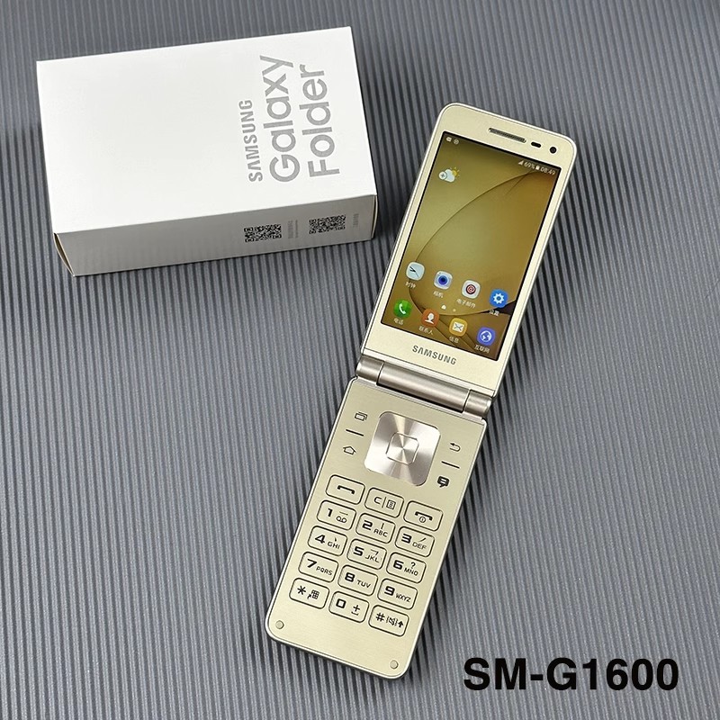 Samsung Galaxy Folder SM-G1600 2GB RAM 16GB ROM Quad Core 2 SIM 8MP 3.8 ...
