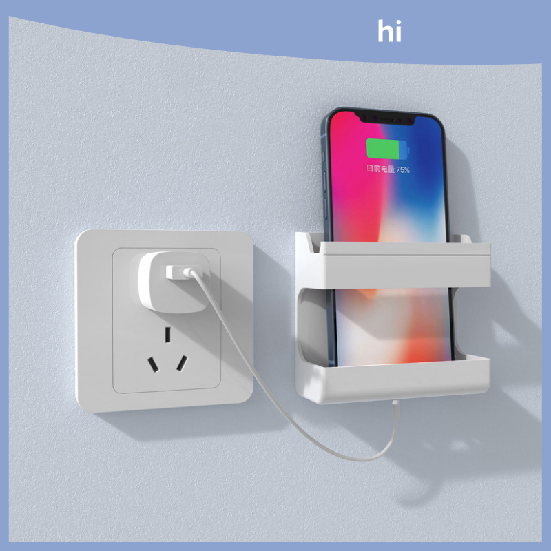 Hi Homes Wall Mounted Adhesive Mobile Phone Charging Bracket Remote ...