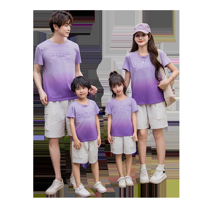 Purple Family Matching Outfits Shirt Couple Set Wear t-shirt Green ...