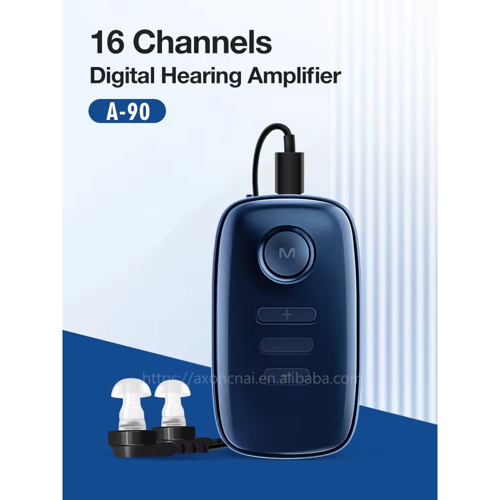 AXON A-90 Hearing Aid Best Sound Amplifier High Power Body Worn Analog ...