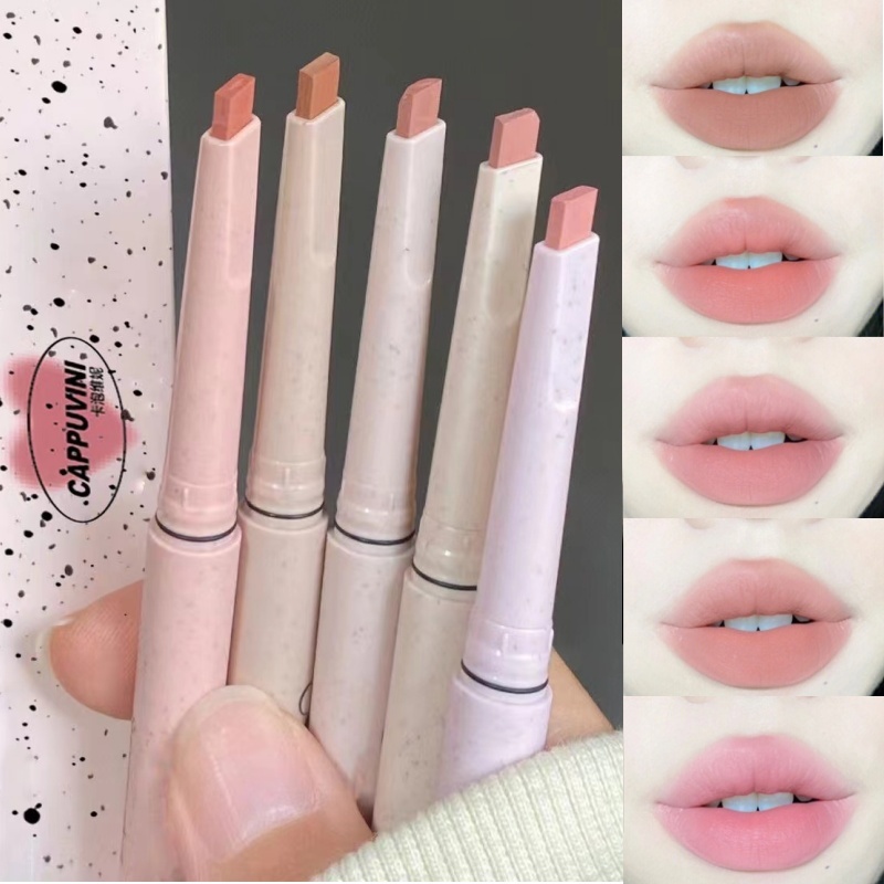 CAPPUVINI Matte Velvet Lipstick Pencil / Delicate Smooth Waterproof Non ...
